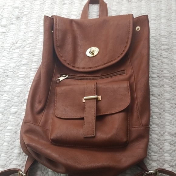 Bags | Brown Backpack | Poshmark